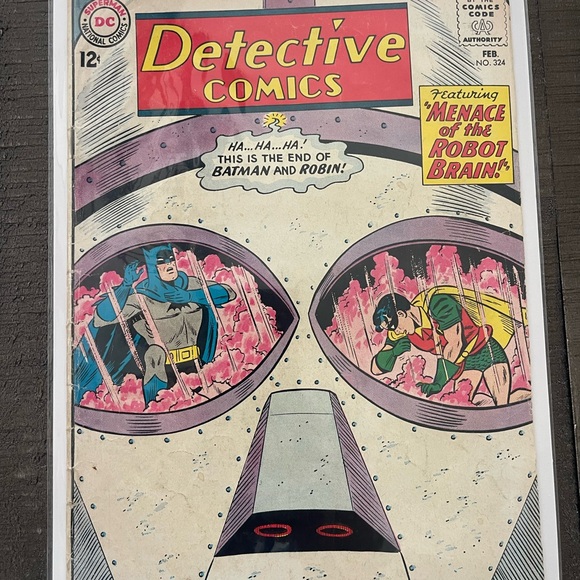 DC Comics | Other | Dc Comics Detective Cover With Menace Of The Robot ...